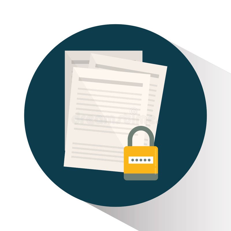 Privacy and Security System Graphic Icons Stock Vector - Illustration ...