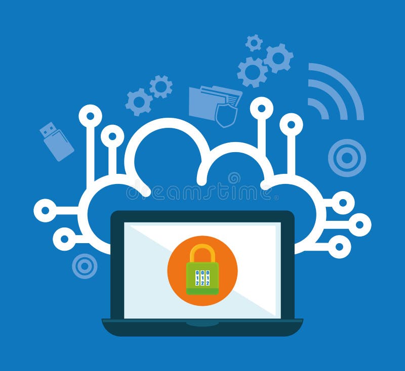 Privacy and Security System Graphic Icons Stock Vector - Illustration ...