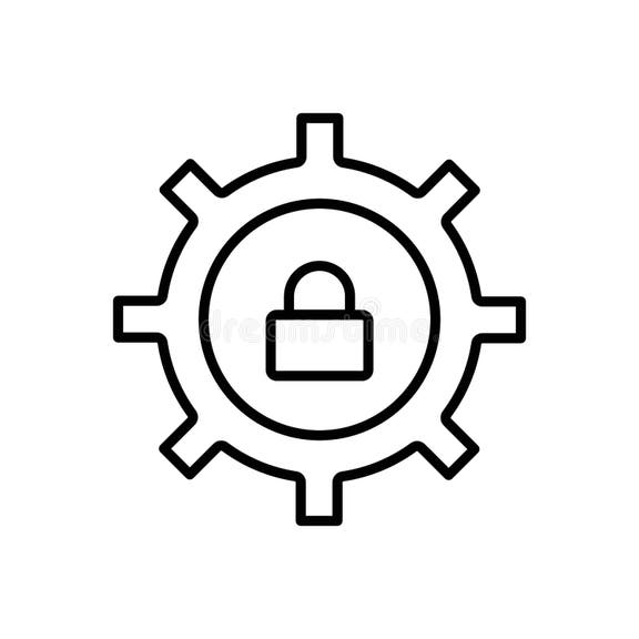 Privacy Settings Icon for Data Protection, Security Measures, and User ...