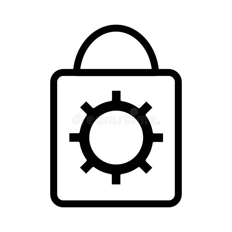 Privacy Settings Icon Design in Filled and Outlined Style Stock Vector ...