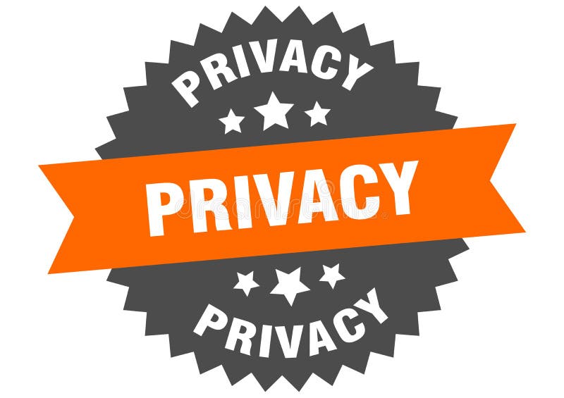 Privacy Sign. Privacy Circular Band Label. Privacy Sticker Stock Vector ...