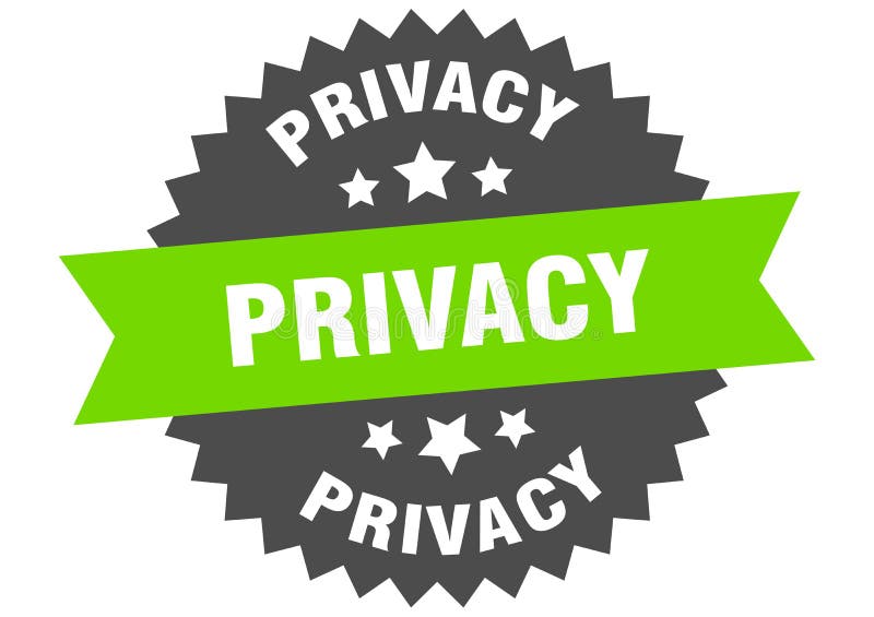 Privacy Sign. Privacy Circular Band Label. Privacy Sticker Stock Vector ...