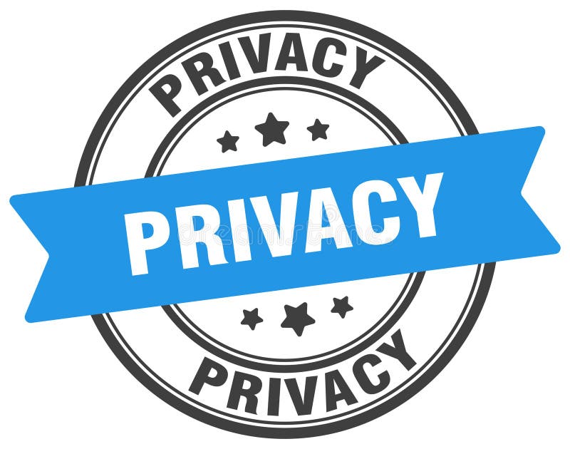 Privacy Stamp. Privacy Label on Transparent Background. Round Sign ...
