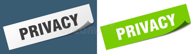 Privacy Sticker. Privacy Sign Set Stock Vector - Illustration of flyer ...