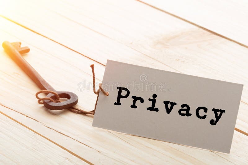 Privacy Tag on Key, Personal Data Protection Concept Stock Image ...