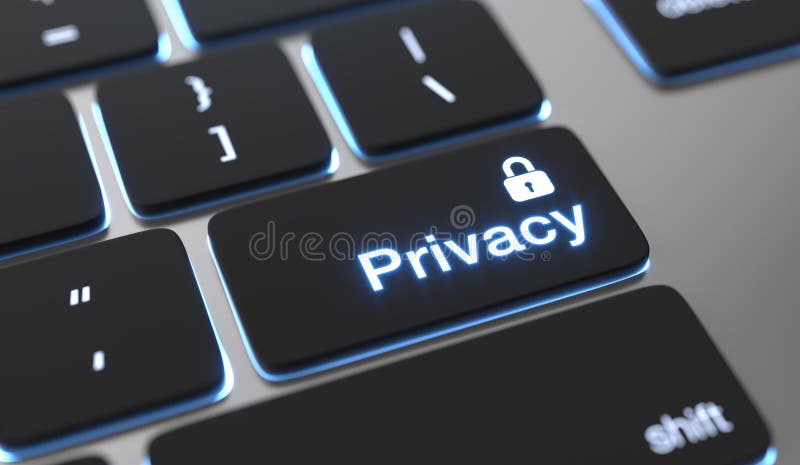 Internet privacy concept stock illustration. Illustration of secure ...