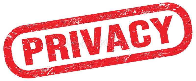 PRIVACY, Text Written on Red Stamp Sign Stock Image - Image of privacy ...