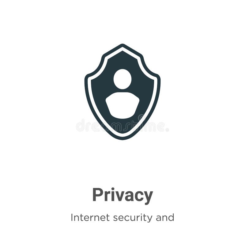 Privacy Icon in Filled, Thin Line, Outline and Stroke Style. Vector ...