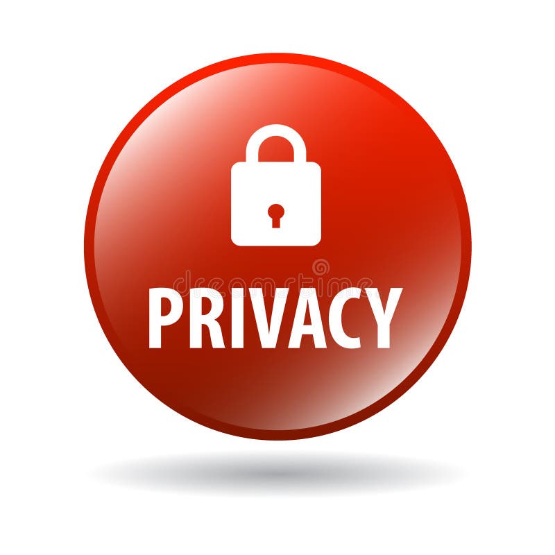 Privacy web button stock illustration. Illustration of certificate ...
