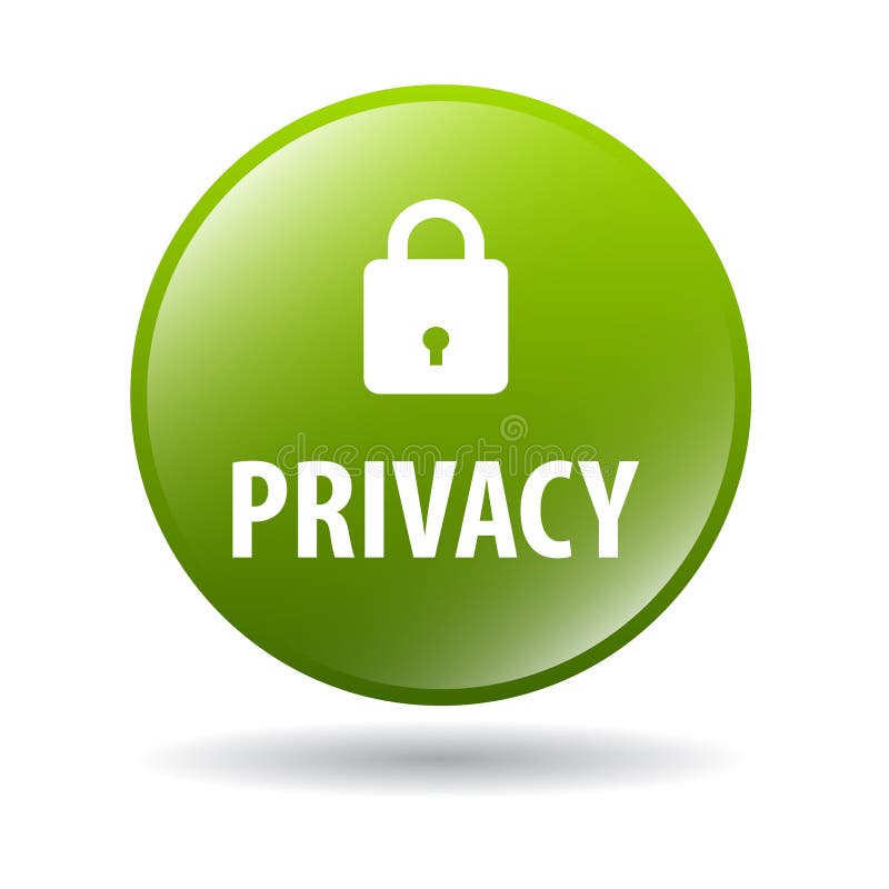 Privacy web button stock illustration. Illustration of logo - 119528916