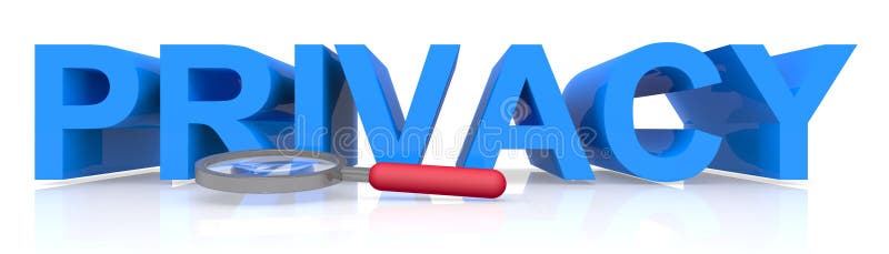 Privacy on white stock illustration. Illustration of password - 205727833