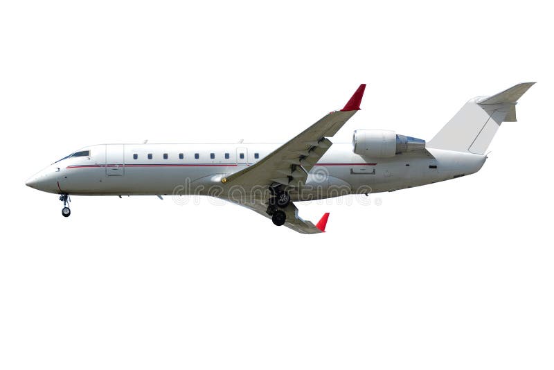 Privat Jet Plane Isolated on a White Background Stock Illustration ...