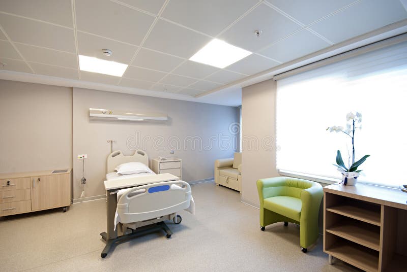 Interiör I Ett Privat Sjukhusrum Fotografering för Bildbyråer - Bild av ...
