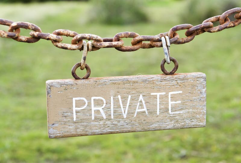 115 Private Sign Hanging Chain Stock Photos - Free & Royalty-Free Stock ...