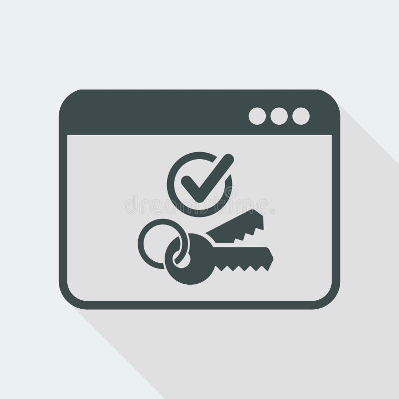 Private Access - Vector Flat Minimal Icon Stock Vector - Illustration ...