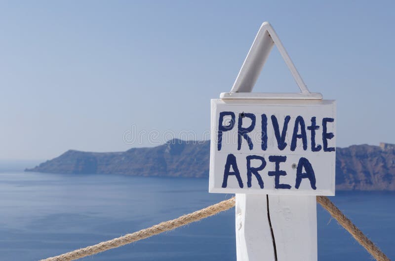 Private Area No Trespassing Sign in Autumn Stock Image - Image of ...