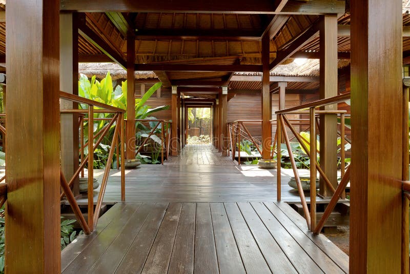 Private Area for Spa Treatments Stock Image - Image of asian, rattan ...