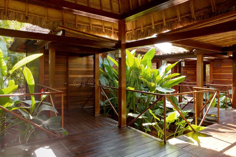 Private Area for Spa Treatments Stock Photo - Image of healing, plank ...