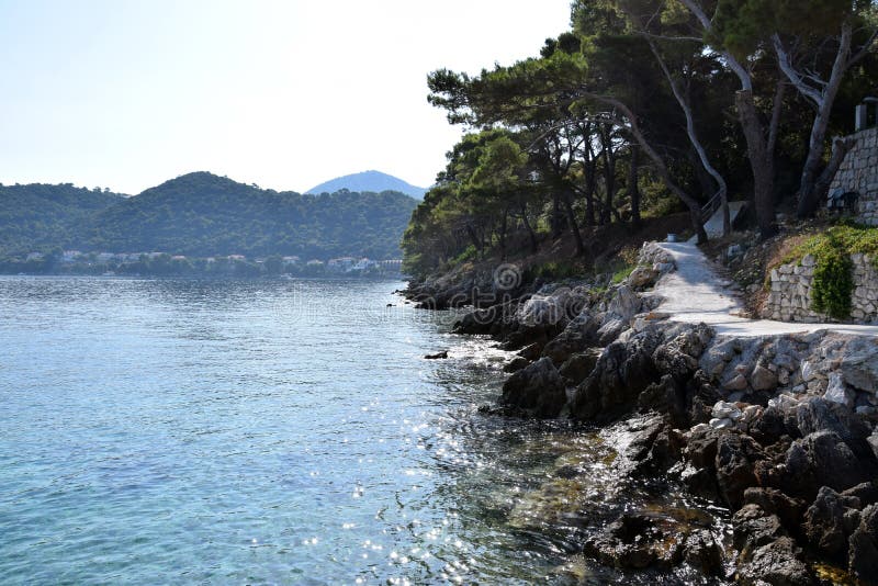 Private beach stock image. Image of landscape, fresh - 94456009