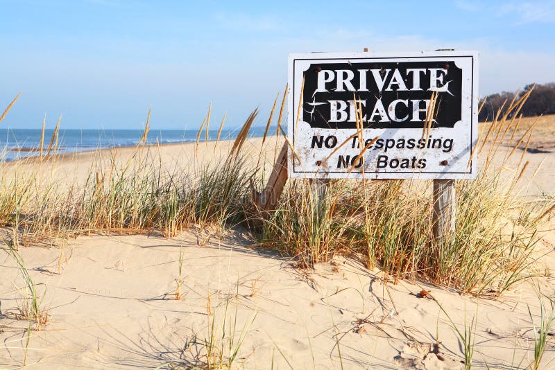 Private Beach in Michigan stock image. Image of resort - 17769085
