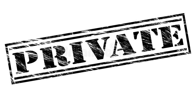 Private black stamp stock illustration. Illustration of rubber - 97570101