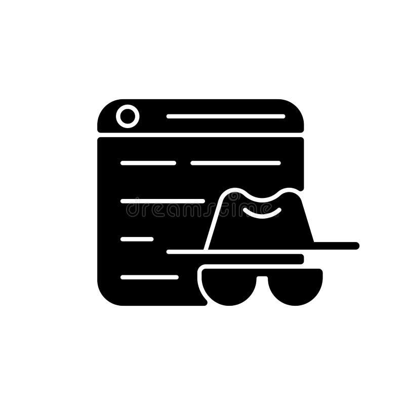 Private Browsing Thin Line Icon: Person in Hat and Face Mask on Web ...