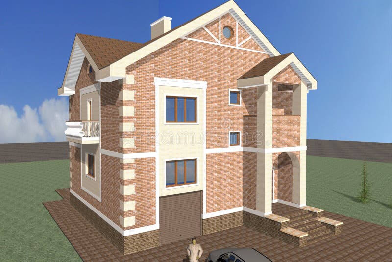 Private Building stock illustration. Illustration of design - 49422639