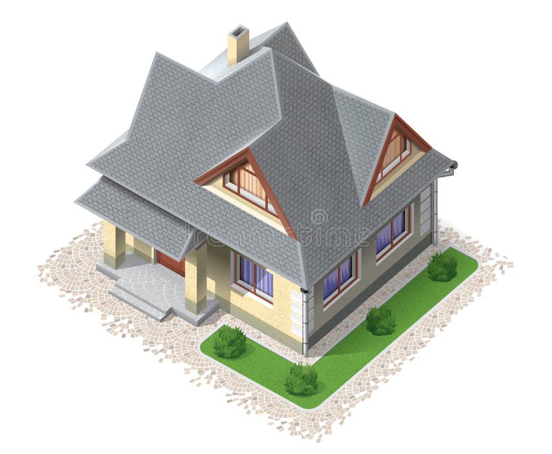 Private building top view stock vector. Illustration of mortgage - 89588122