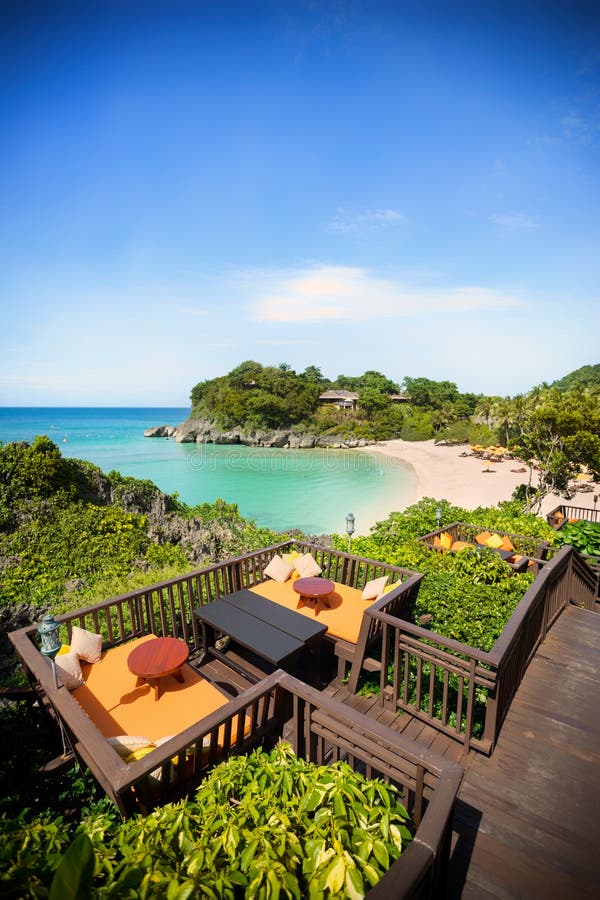 Private Cafe on Peace and Tropical Environment Stock Photo - Image of ...