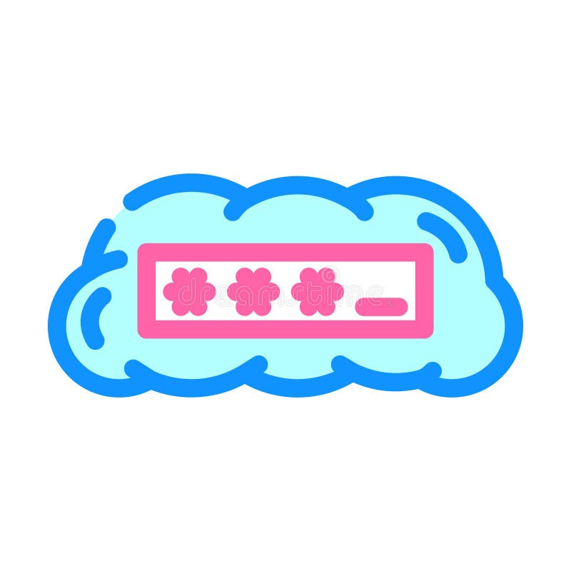 Private Cloud Computing Color Icon Vector Illustration Stock ...