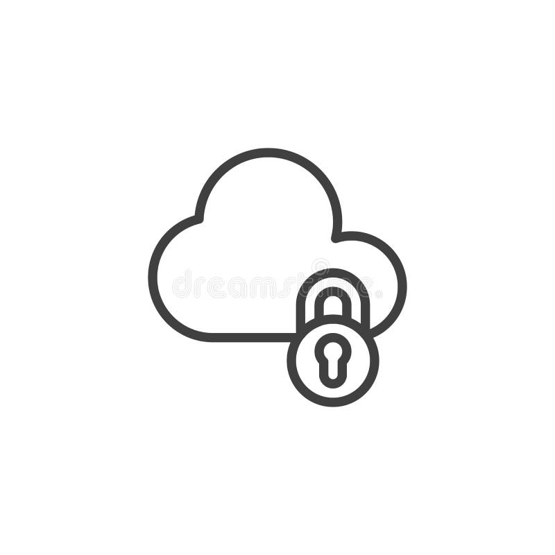 Private Cloud Service Icon. Membership Privacy. Cloud Computing Icon ...