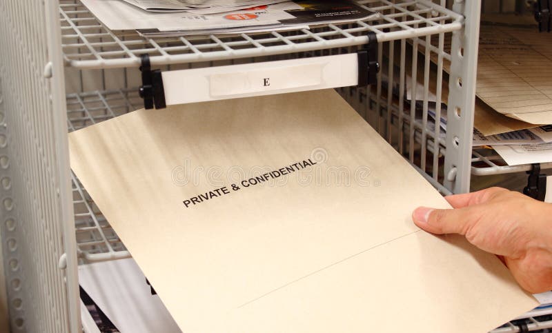 Private and Confidential stock image. Image of confidential - 16092409