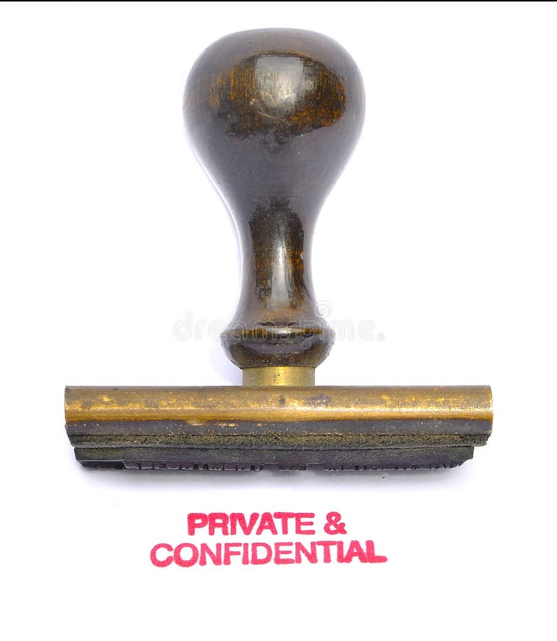 Private And Confidential Stamp Stock Image - Image: 14015625