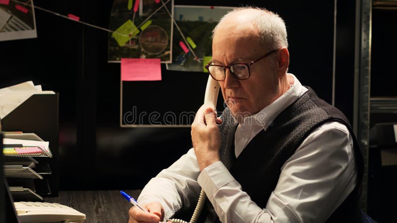 Private Detective Gathering Intelligence Stock Image - Image of expert ...