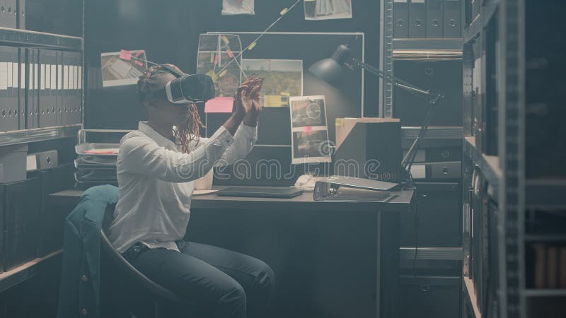 Private Detective Working with 3d Vr Glasses Stock Photo - Image of ... Private Detective Working with 3d Vr Glasses Stock Photo - Image of ...
