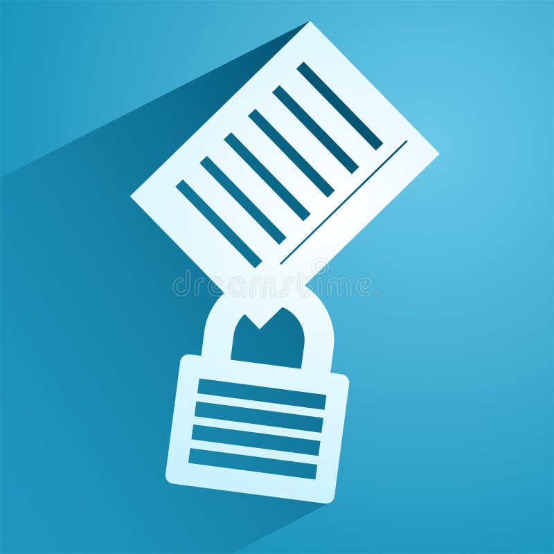 Private document symbol stock vector. Illustration of symbol - 62987893