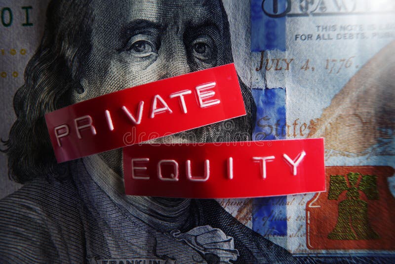 Private Equity Labels on a US Hundred Dollar Bill Stock Image - Image ...
