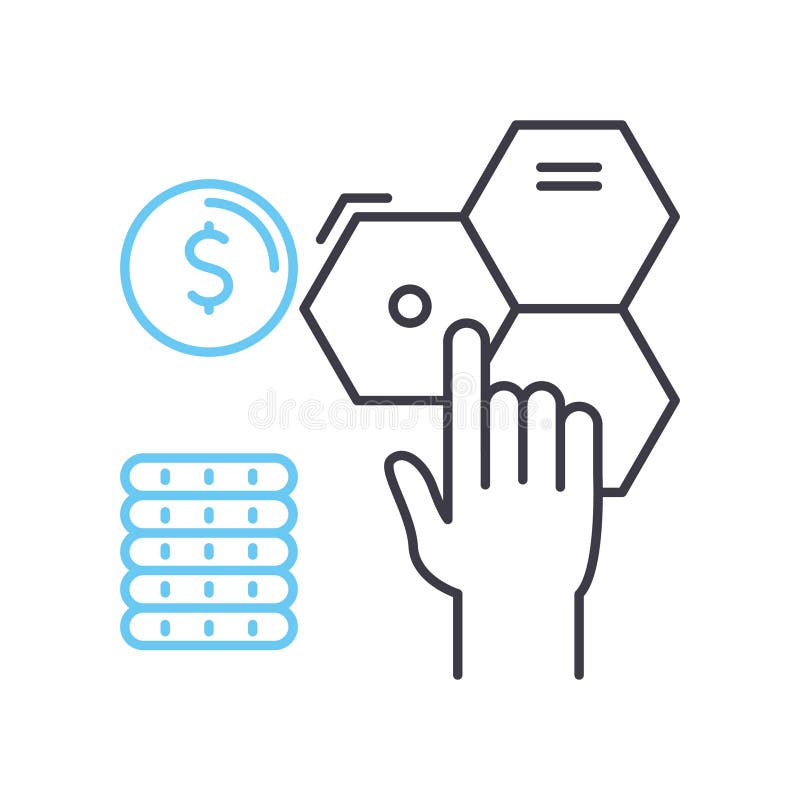 Private Equity Line Icon, Outline Symbol, Vector Illustration, Concept ...