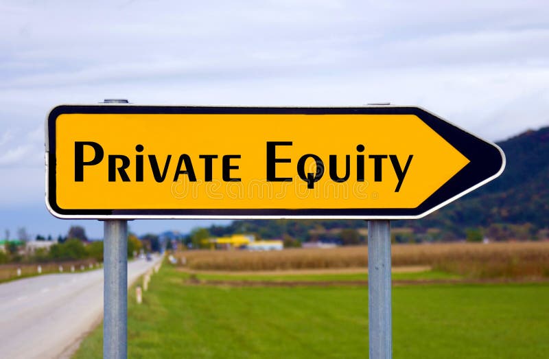 Private Equity signboard. stock photo. Image of authenticity - 207688190