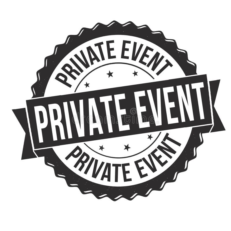 Private Event Grunge Rubber Stamp Stock Vector - Illustration of ...