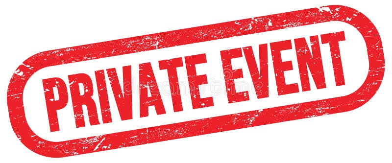 PRIVATE EVENT, Text Written on Red Stamp Sign Stock Illustration ...