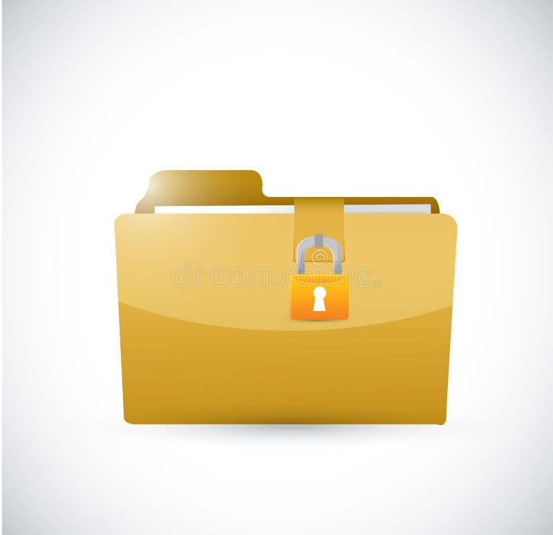 Private folder stock illustration. Illustration of confidential - 85687612