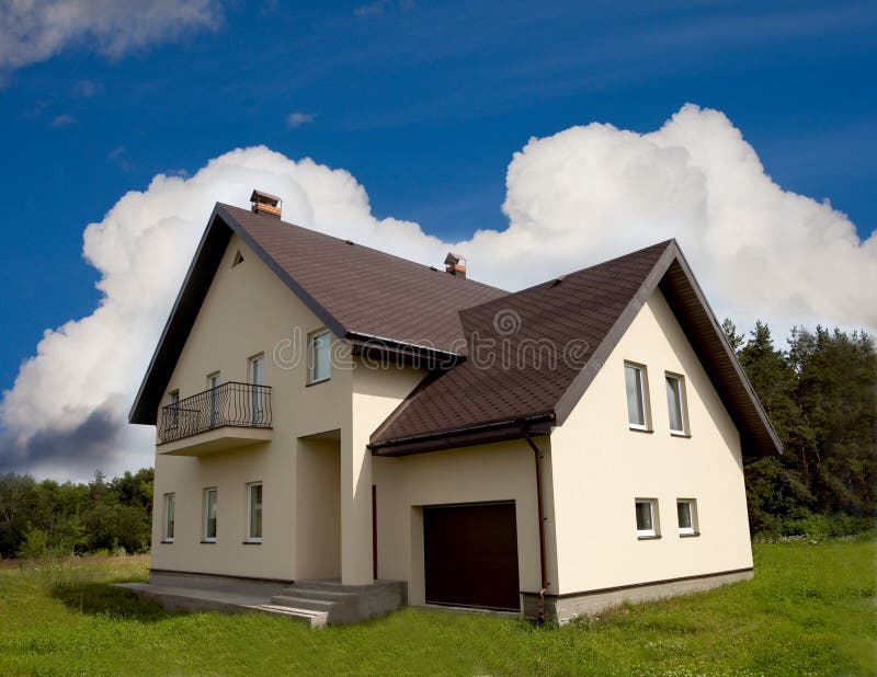 Private house stock photo. Image of private, quiet, sloping - 20352482