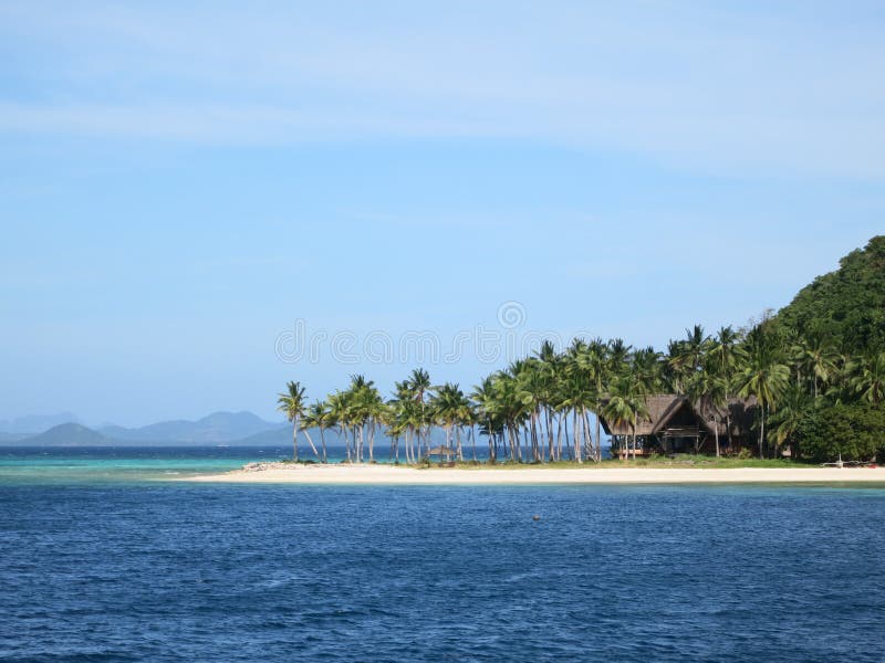 Private House on Remote Island Stock Photo - Image of house, sandy ...