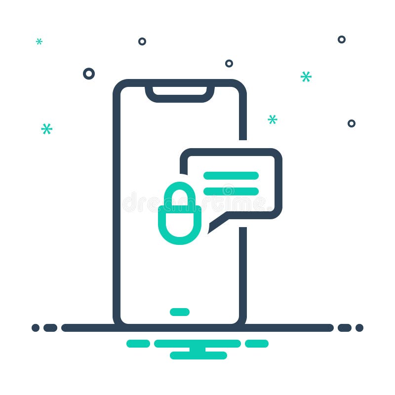 Mix Icon for Private, Protect and Password Stock Illustration ...