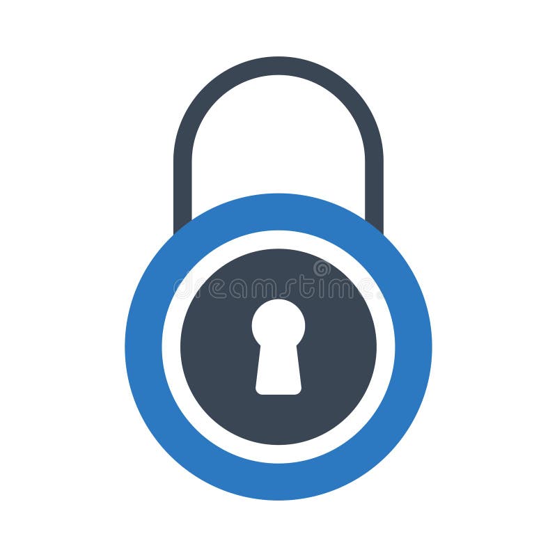 Private Vector Glyph Color Icon Stock Illustration - Illustration of ...