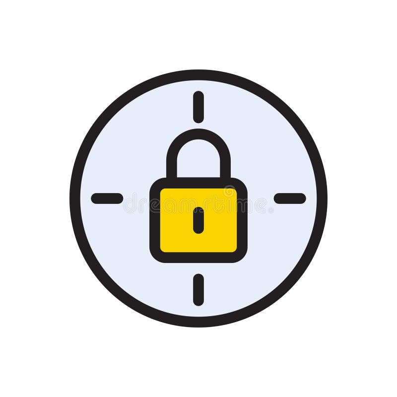 Private Vector Line Colour Icon Stock Vector - Illustration of ...