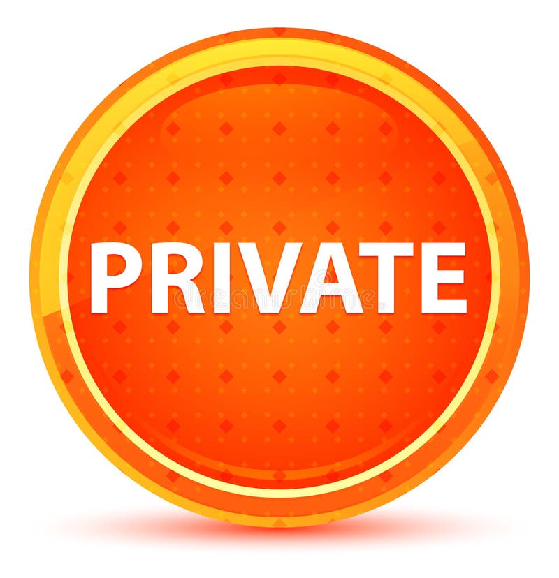 Private Natural Orange Round Button Stock Illustration - Illustration ...