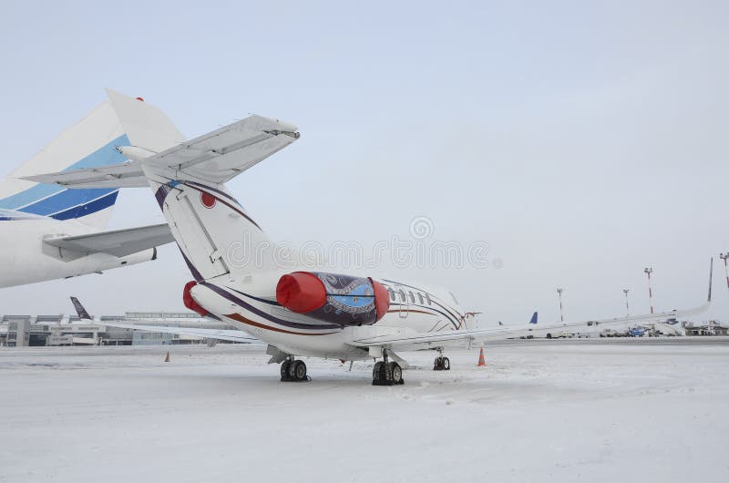Private Jet stock image. Image of airplane, runway, tarmac - 65621143