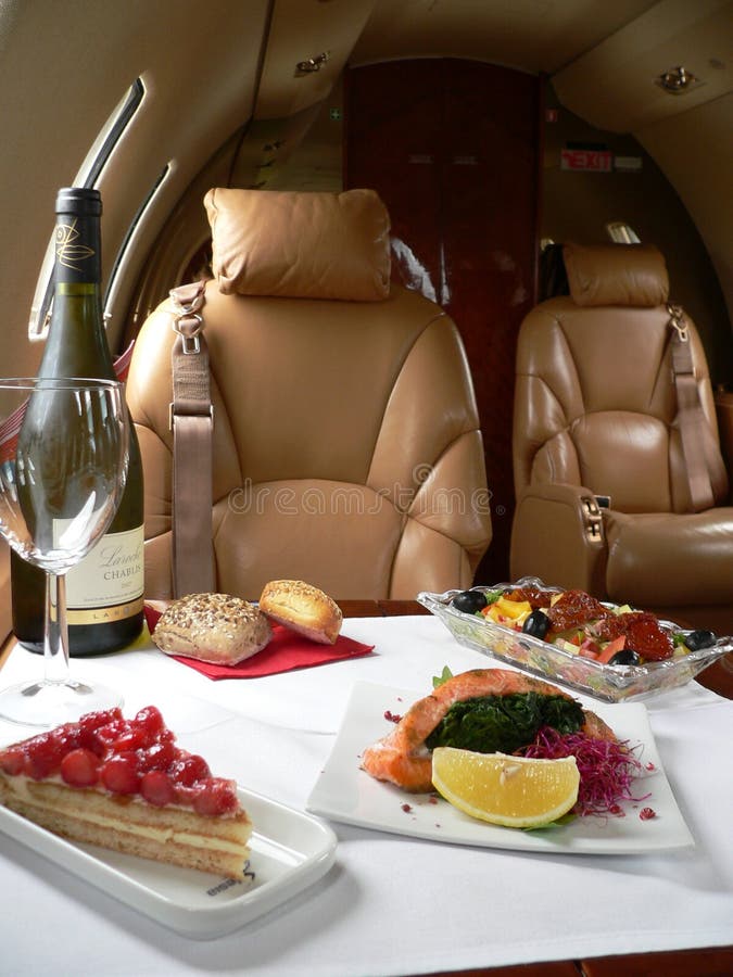 Private jet catering stock image. Image of cooking, gourmet - 12101215